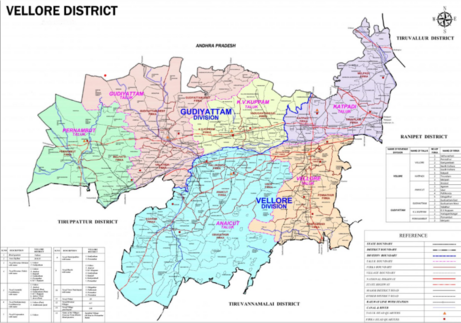 Vellore Tourist Map Guide - Chennai Orbit