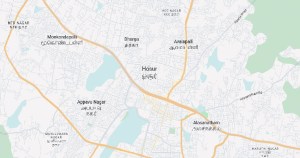 Tourist Map Guide of Hosur - Chennai Orbit