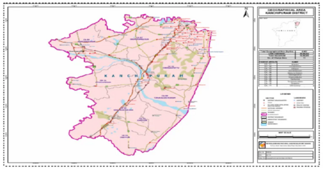 Tourist Map Guide of Kanchipuram - Chennai Orbit